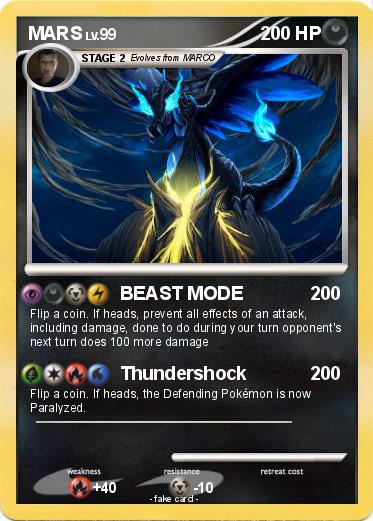 Pokémon MARS 160 160 - BEAST MODE - My Pokemon Card