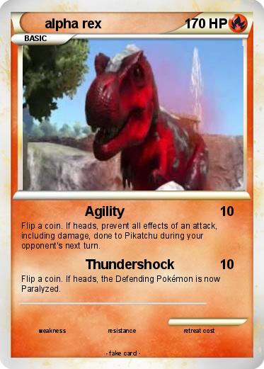 Pokémon alpha rex 9 9 - Agility - My Pokemon Card
