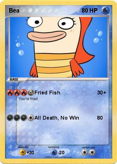 Pokémon Bea 1 1 - Fried Fish - My Pokemon Card
