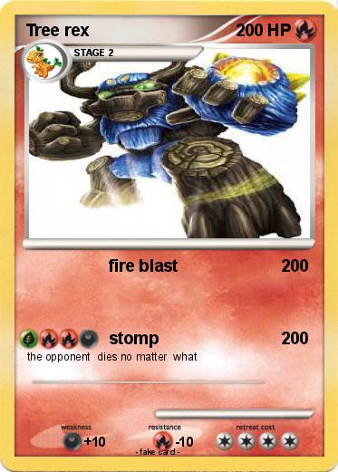 Pokémon Tree rex 394 394 - fire blast - My Pokemon Card