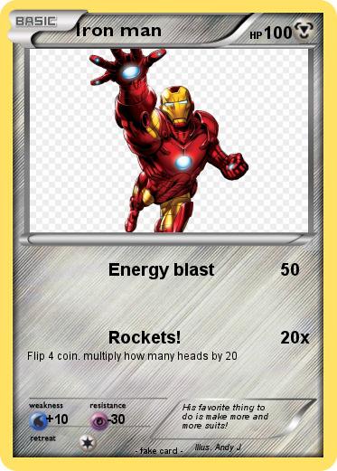 Pokémon Iron man 1862 1862 - Energy blast - My Pokemon Card