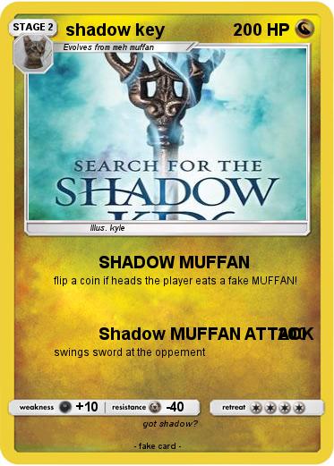 Pokémon shadow key - SHADOW MUFFAN - My Pokemon Card