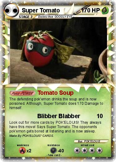 Pokémon Super Tomato - Tomato Soup - My Pokemon Card