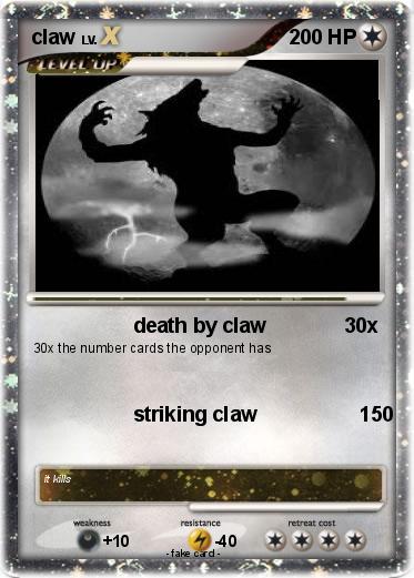 Pokémon claw 19 19 - death by claw - My Pokemon Card
