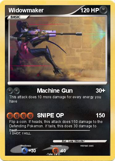 Pokémon Widowmaker 1 1 - Machine Gun - My Pokemon Card