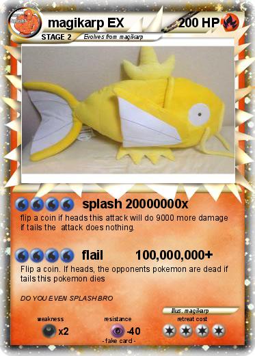 Pokémon magikarp EX 32 32 - splash 20000000x - My Pokemon Card
