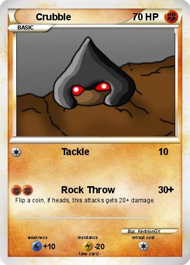 Pokémon Crubble - Tackle - My Pokemon Card