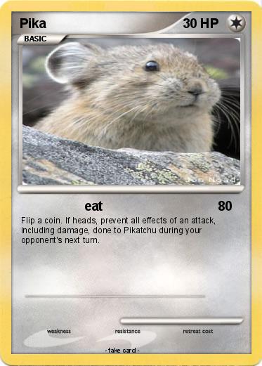 Pokémon Pika 1714 1714 - eat - My Pokemon Card