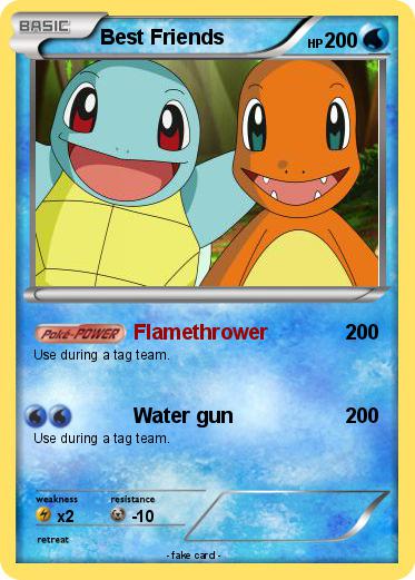 Pokémon Best Friends 108 108 - Flamethrower - My Pokemon Card