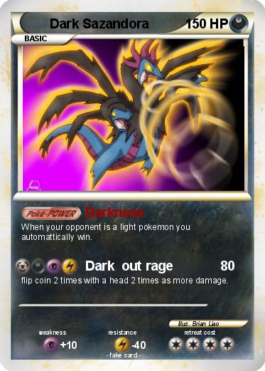 Pokémon Dark Sazandora - Darkness - My Pokemon Card