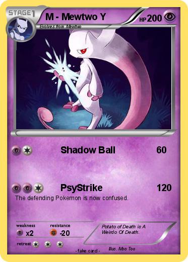 Pokémon M Mewtwo Y 13 13 - Shadow Ball - My Pokemon Card