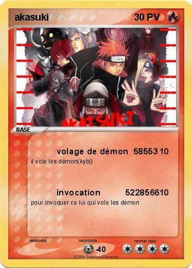 Pokémon akasuki - volage de démon 58553 - Ma carte Pokémon