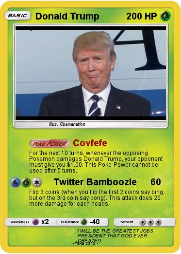 Pokémon Donald Trump 3715 3715 - Covfefe - My Pokemon Card