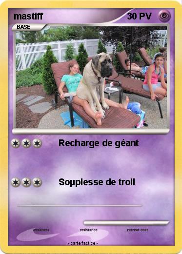 Pokémon mastiff 211 211 - Recharge de géant - Ma carte Pokémon