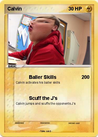 Pokémon Calvin 215 215 - Baller Skills - My Pokemon Card