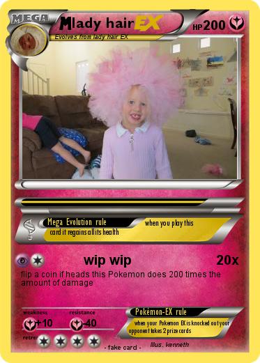 Pokémon lady hair - wip wip - My Pokemon Card
