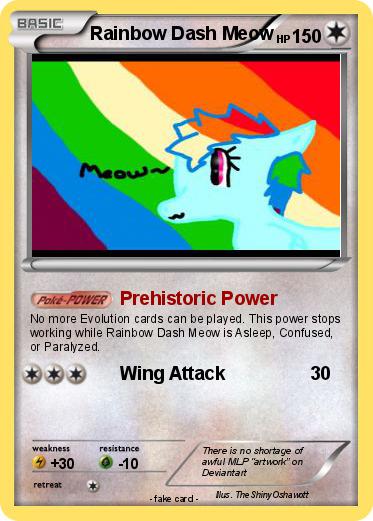 Pokémon Rainbow Dash Meow - Prehistoric Power - My Pokemon Card