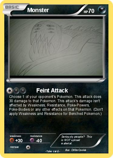 Pokémon Monster 1733 1733 - Feint Attack - My Pokemon Card