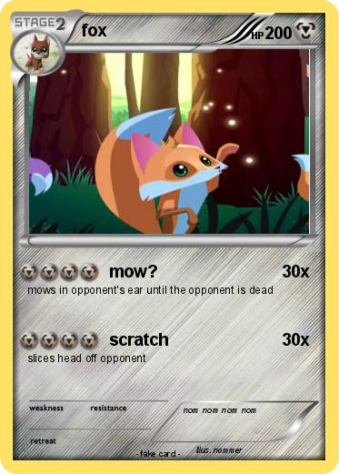 Pokémon fox 670 670 - mow? - My Pokemon Card
