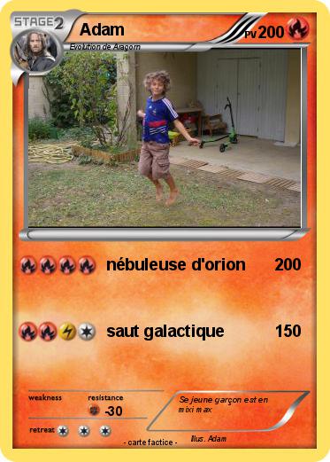 Pokémon Adam 811 811 - nébuleuse d'orion - Ma carte Pokémon