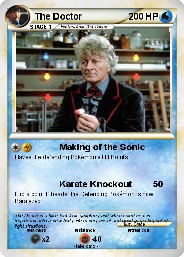 Pokémon The Doctor 252 252 - Making of the Sonic - My Pokemon Card
