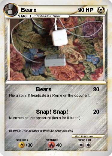 Pokémon Bearx - Bears - My Pokemon Card