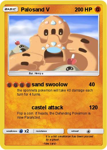 Pokémon Palosand V - sand swoolow - My Pokemon Card