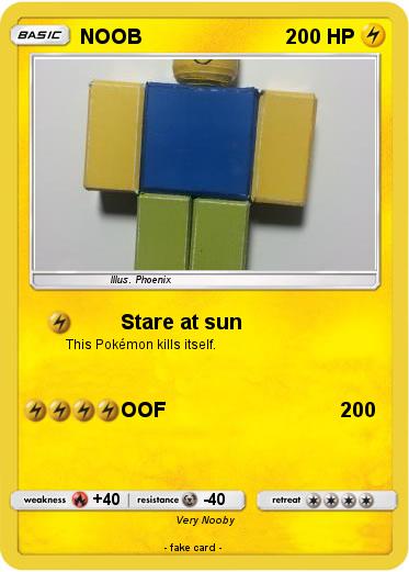 Pokémon NOOB 1201 1201 - Stare at sun - My Pokemon Card