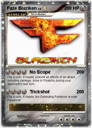 Pokémon Faze Blaziken 2 2 - No Scope - My Pokemon Card