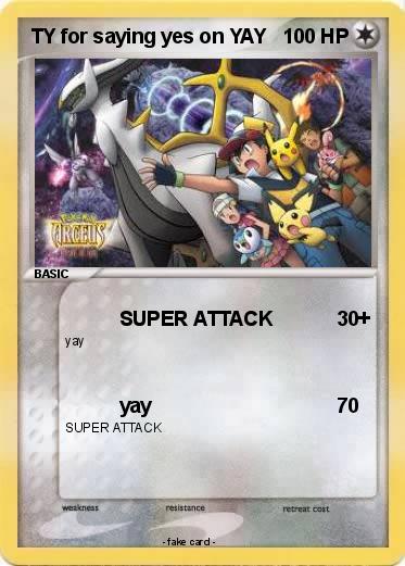 Pokémon YAY 14 14 - SUPER ATTACK - My Pokemon Card