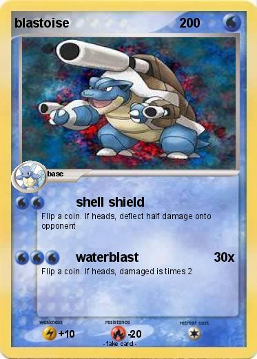 Pokémon blastoise 2300 2300 - shell shield - My Pokemon Card