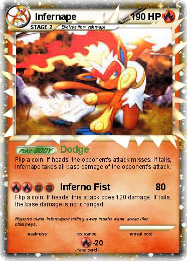 Pokémon Infernape 1560 1560 - Dodge - My Pokemon Card