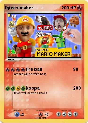 Pokémon fgteev maker - fire ball - My Pokemon Card