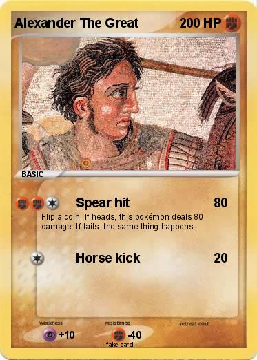 Pokémon Alexander The Great 51 51 - Spear hit - My Pokemon Card