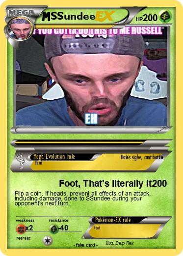 Pokémon SSundee 230 230 - Foot, That's literally it. - My Pokemon Card