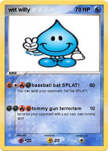 Pokémon wet willy - baseball bat SPLAT! - My Pokemon Card