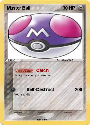 Pokémon Master Ball 130 130 - Catch - My Pokemon Card