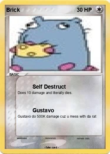 Pokémon Brick 215 215 - Self Destruct - My Pokemon Card