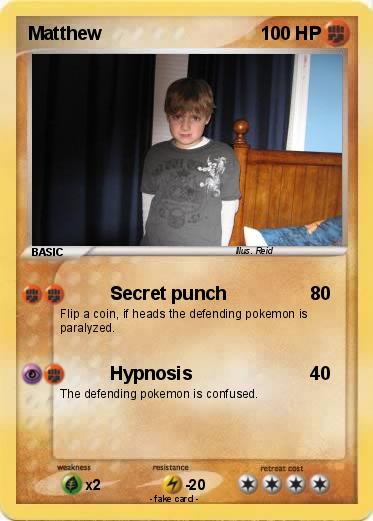 Pokémon Matthew 235 235 - Secret punch - My Pokemon Card