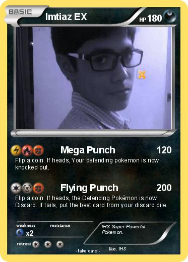 Pokémon Imtiaz EX - Mega Punch - My Pokemon Card
