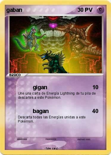 Pokémon gaban 2 2 - gigan - Mi carta pokémon