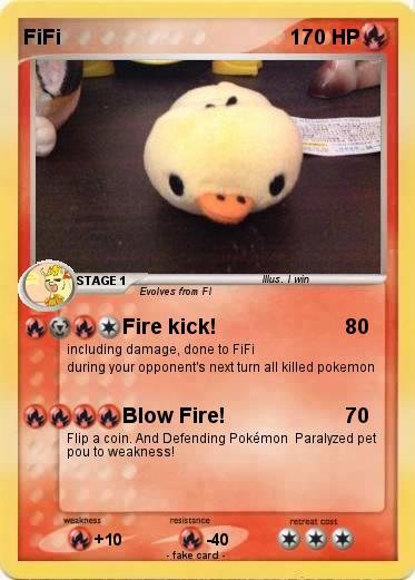 Pokémon Firu 2 2 - Fire kick! - My Pokemon Card