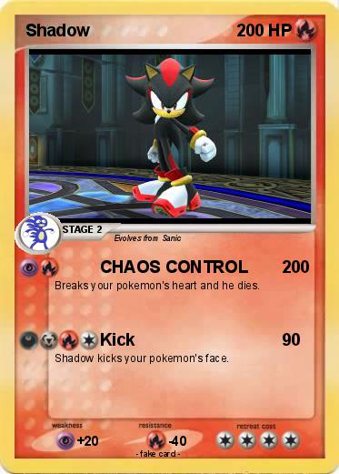 Pokémon Shadow 11934 11934 - CHAOS CONTROL - My Pokemon Card