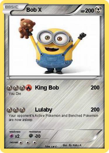 Pokémon Bob X 4 4 - King Bob - My Pokemon Card