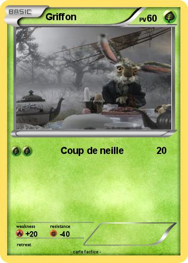 Pokémon Griffon 194 194 - Coup de neille - Ma carte Pokémon