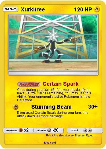 Pokémon Xurkitree 28 28 - Certain Spark - My Pokemon Card