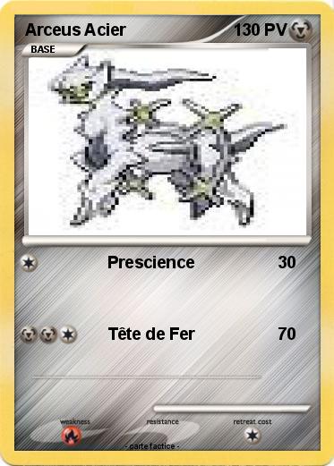 Pokémon Arceus Acier - Prescience - Ma carte Pokémon