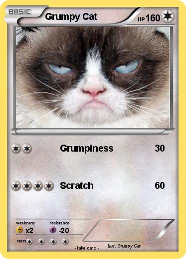 Pokémon Grumpy Cat 965 965 - Grumpiness - My Pokemon Card
