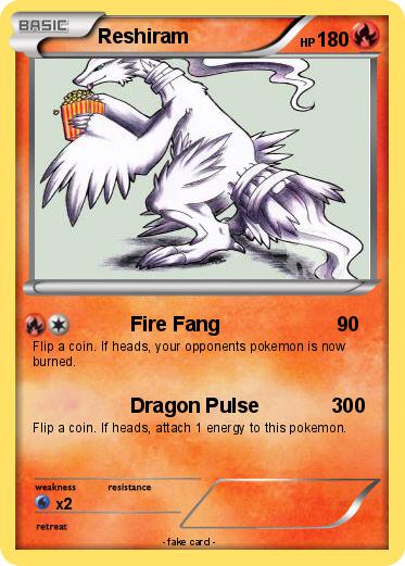 Pokémon Reshiram 5957 5957 - Fire Fang - My Pokemon Card
