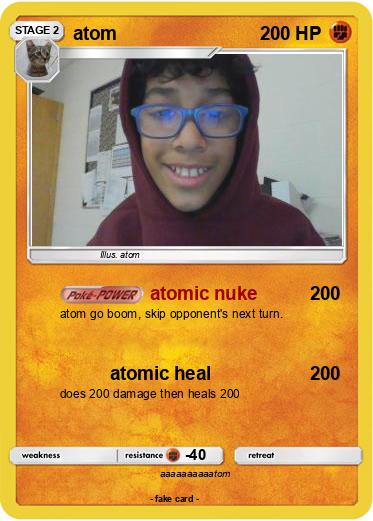 Pokémon atom 227 227 - atomic nuke - My Pokemon Card